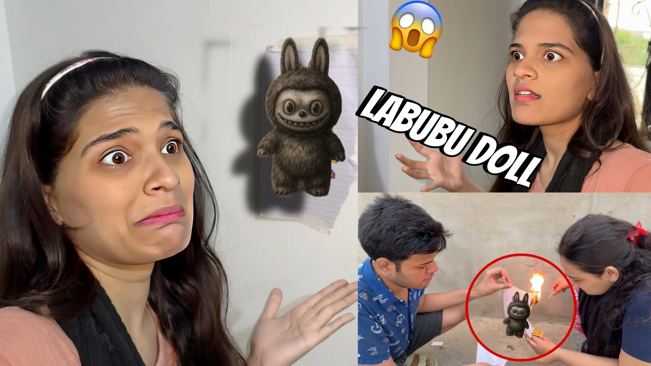 Mere Labubu Ko Jala Diya 😩Labubu Ke Andar Shaitan Tha 😳 - YouTube