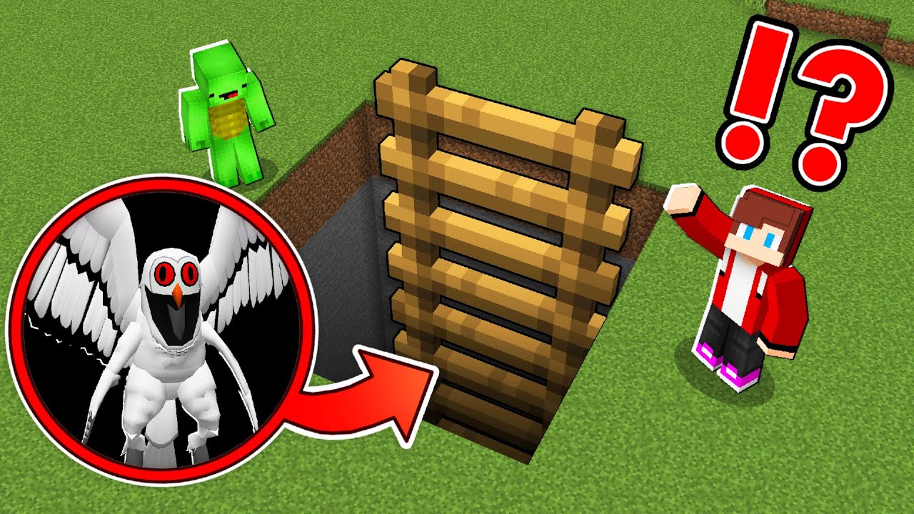 How JJ and Mikey Found The OWL EXE in Long Pit in Minecraft ? - Maizen ...