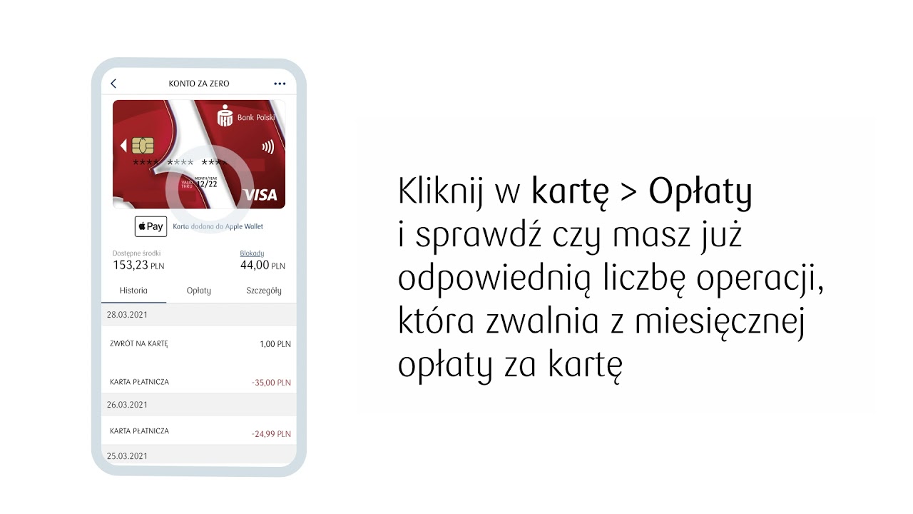 Jak sprawdzić opłatę za kartę w aplikacji IKO | PKO Bank Polski - YouTube