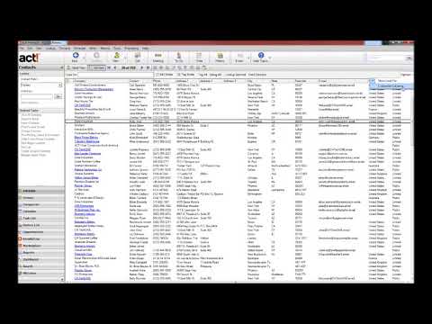 Act! Contacts Demo : How to export contacts from Act! to Microsoft ...
