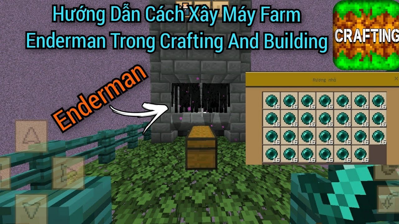 Hướng Dẫn Cách Xây Máy Farm Enderman Trong Crafting And Building - YouTube