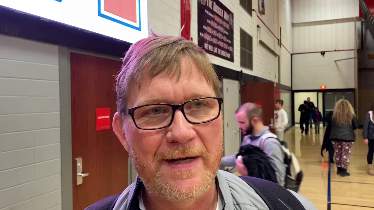 Jason Christenson after Southeast Polks dual win in Fort Dodge - YouTube