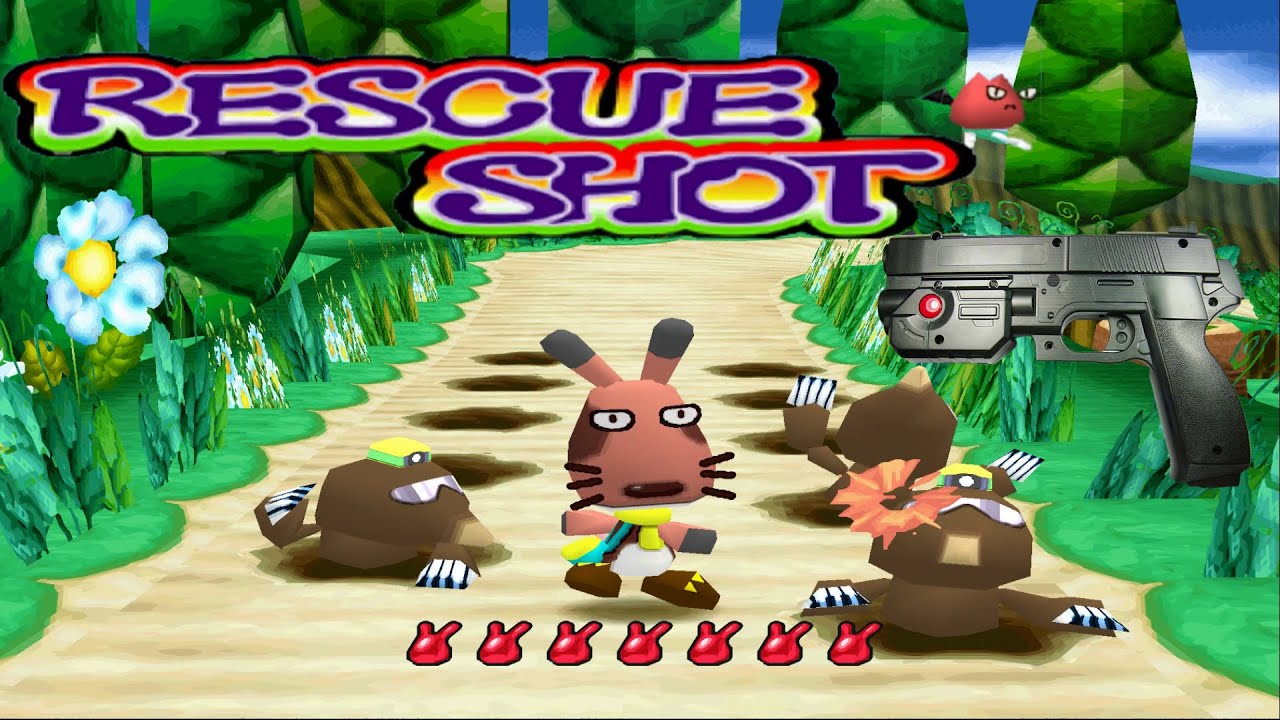 Rescure Shot + Aimtrak Light Gun (no crosshair) | Playstation Longplay ...