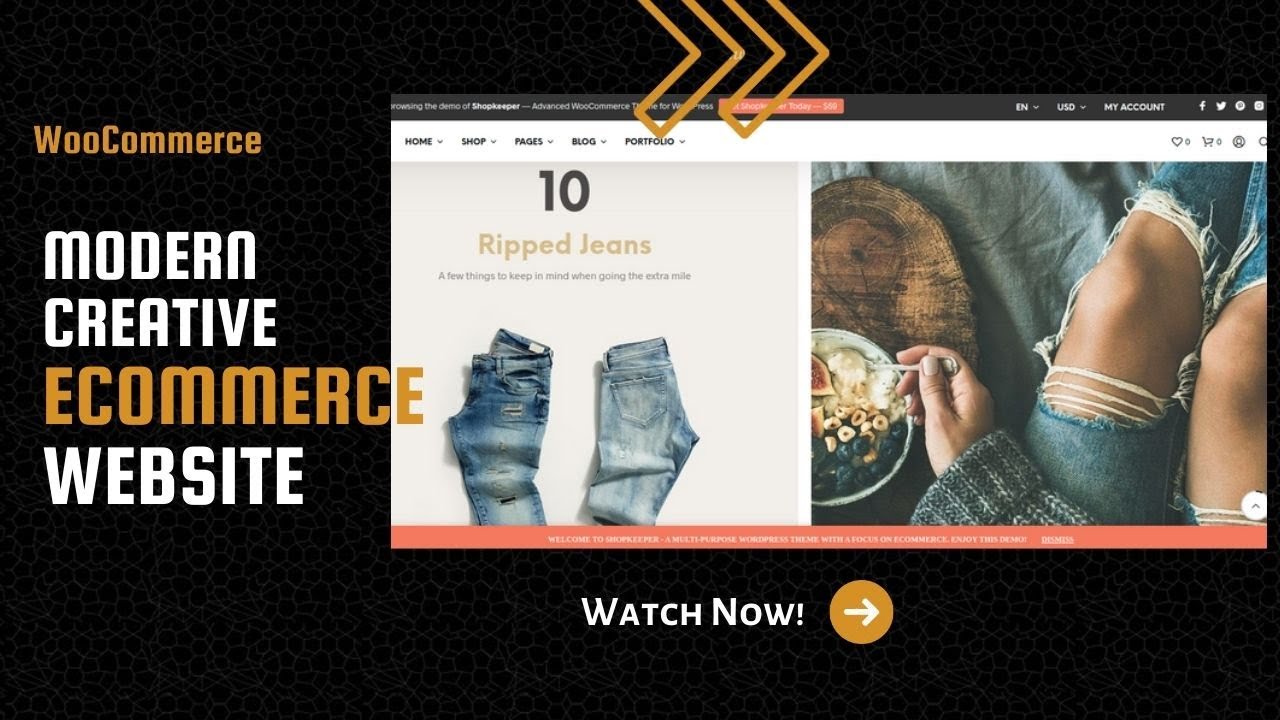 Create Modern eCommerce Website | Creative WooCommerce Theme | Shopkeeper WordPress Theme - YouTube