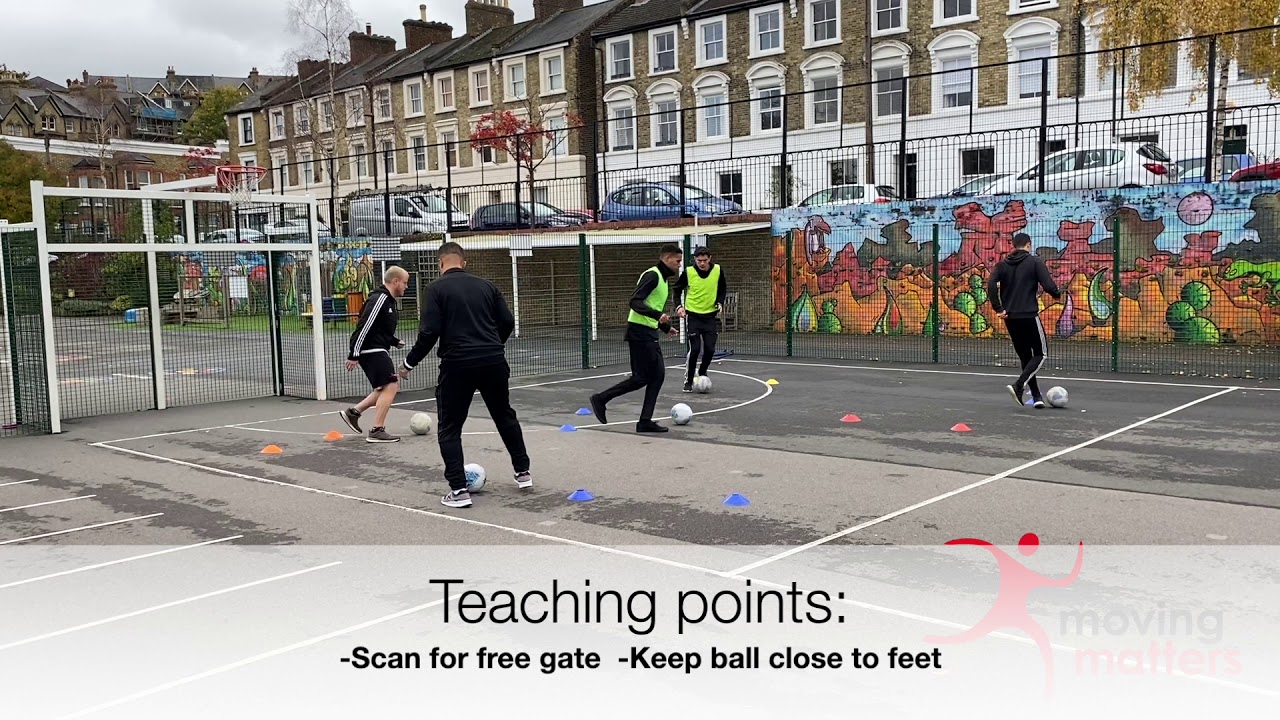 Football- Dribbling (gates) - YouTube
