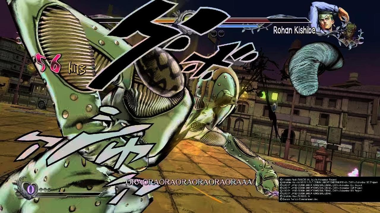 JoJo's Bizarre Adventure Timid Rohan Meets Stone Free. - YouTube