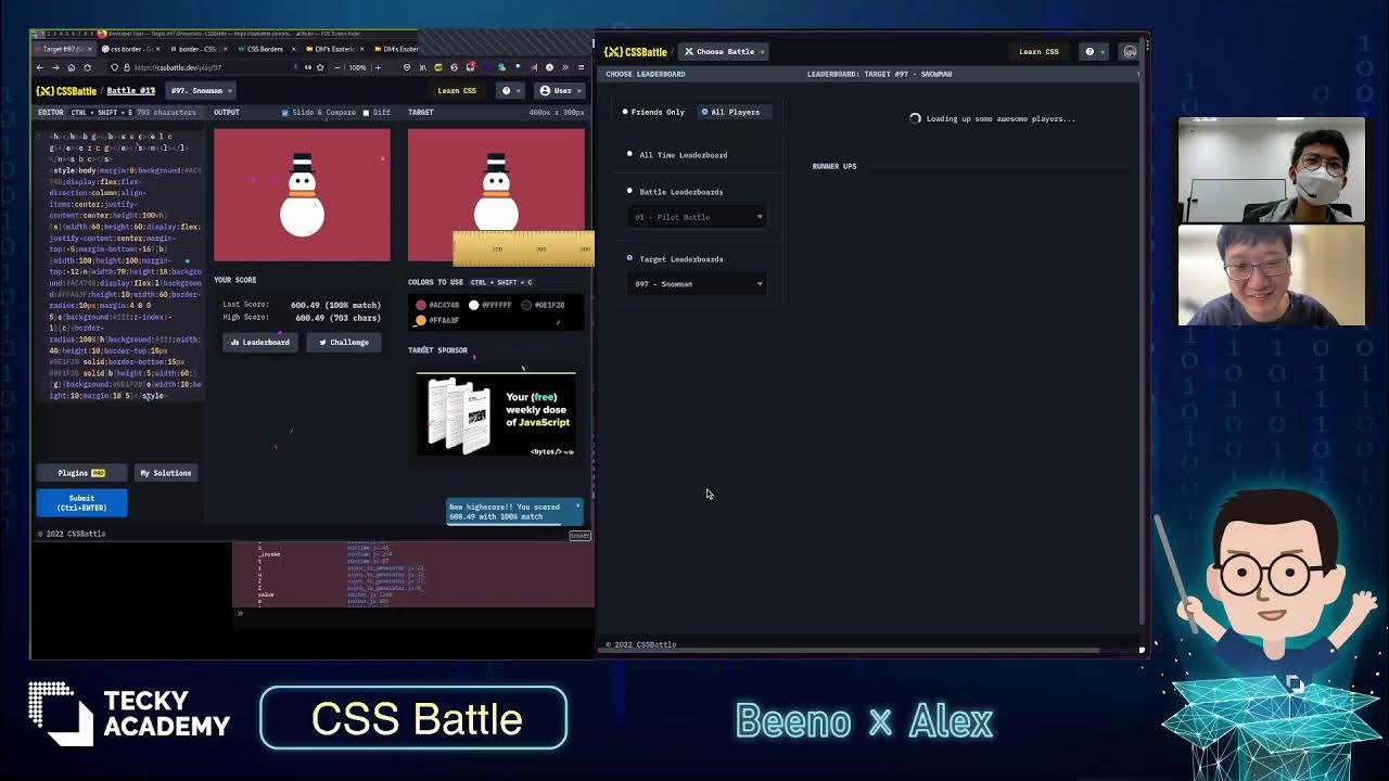 【Tecky Live】Beeno vs Alex: CSS Battle - YouTube
