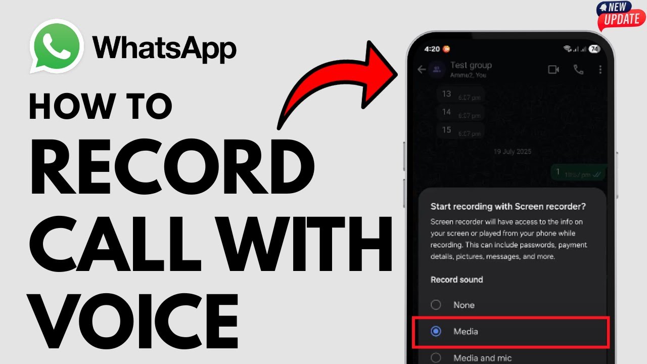 How To Record WhatsApp Call With Voice On Android - Full Guide - YouTube