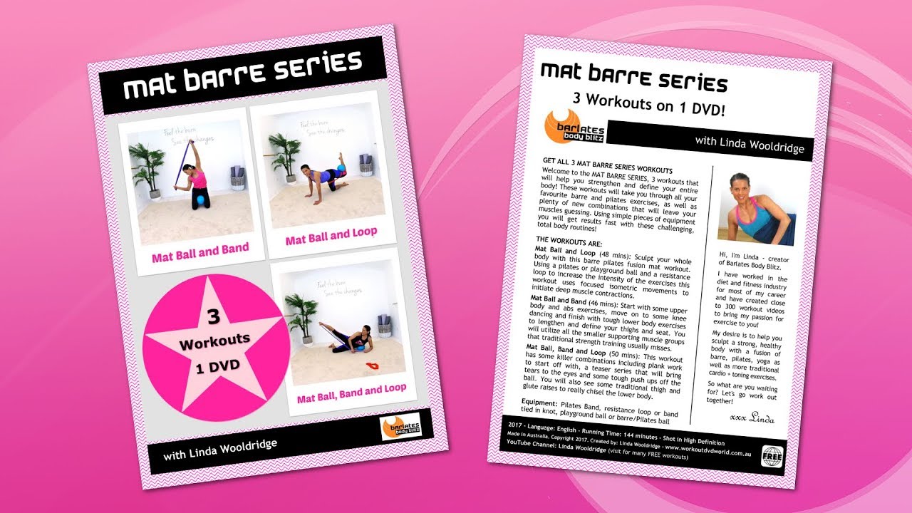 Pilates Fusion Barre Workouts Mat Barre Series 4 Workouts Barlates