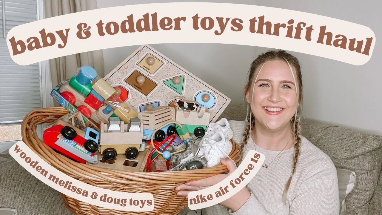 BABY HAUL | thrifted wooden baby & toddler toys - YouTube
