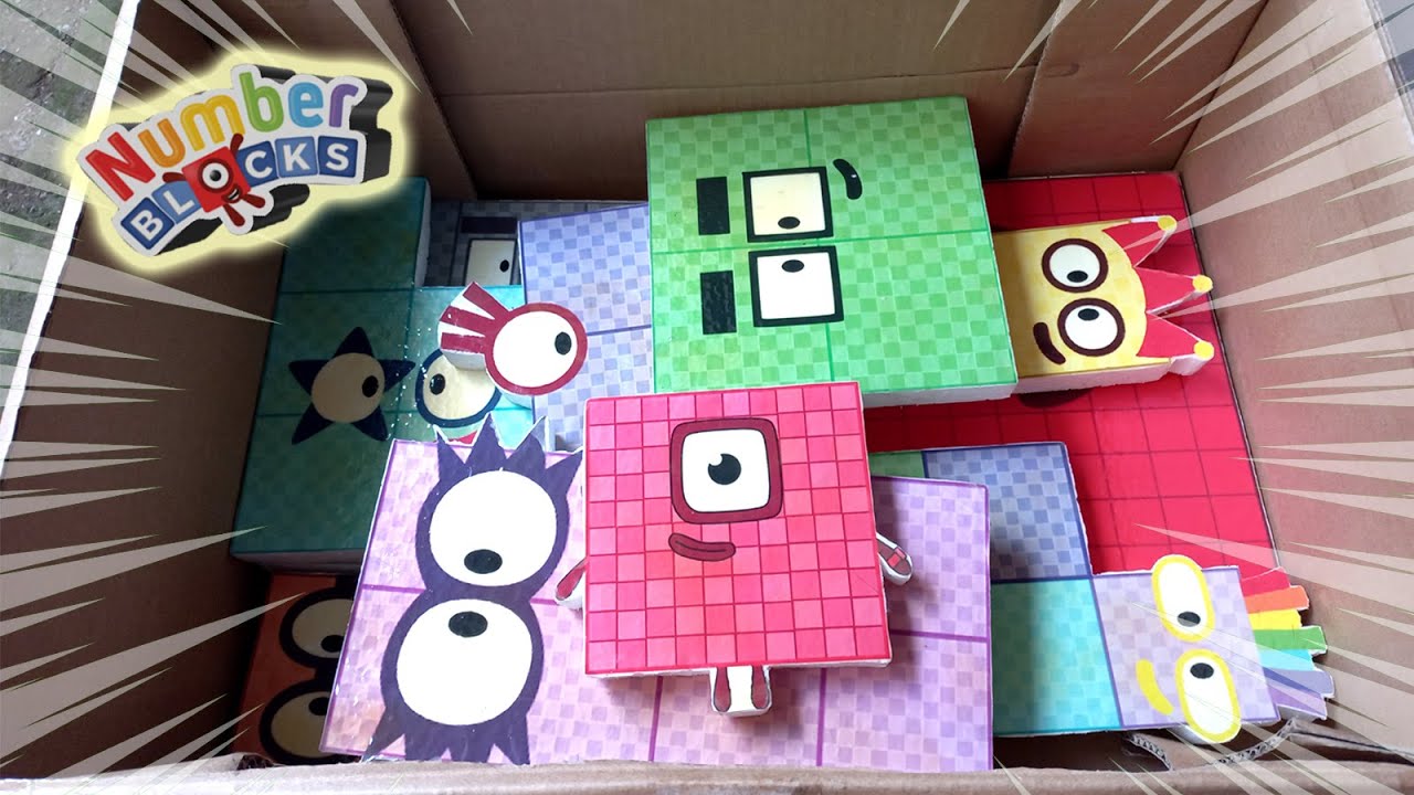 Box Full of MYSTERY Numberblocks 1-20 Vs Step SQUAD - ASMR Looking For ...