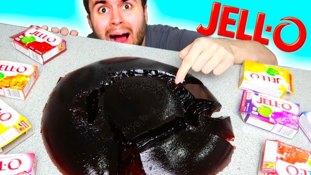 MIXING TOGETHER EVERY JELLO FLAVOR! - Giant Jell-O Gummy Taste Test ...