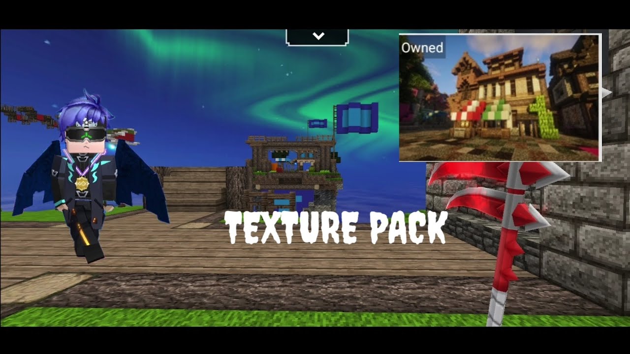 PLAYING WITH TEXTURE PACK IN BLOCKMAN GO BED WARS - YouTube