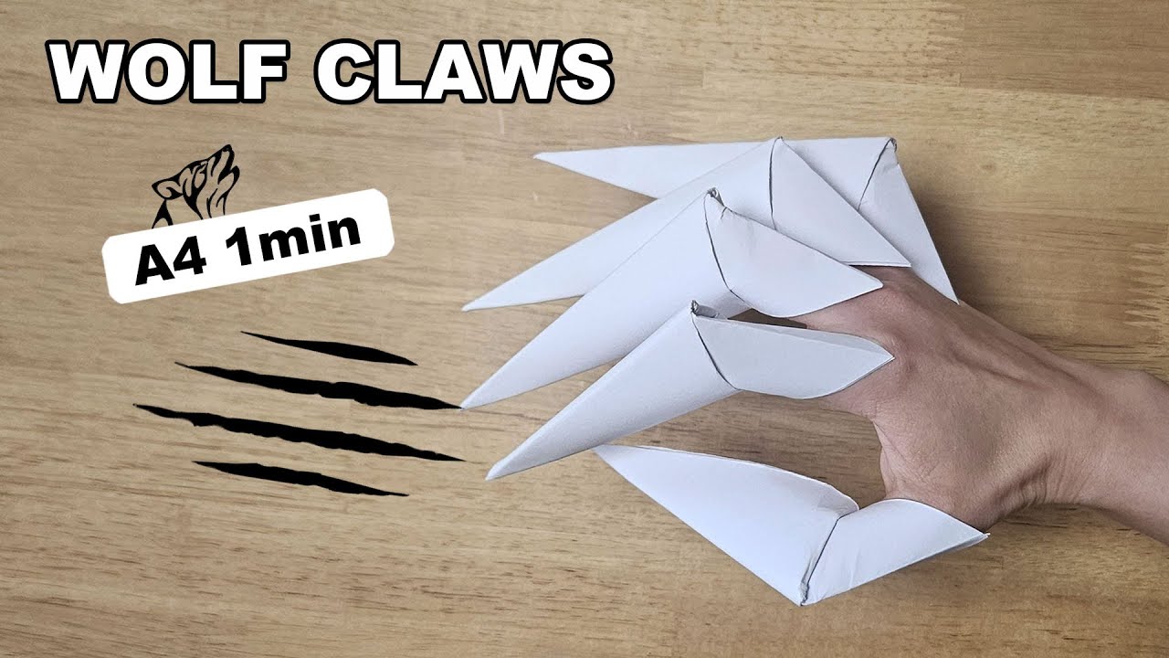 How to Make Claws Origami - Tutorial - YouTube