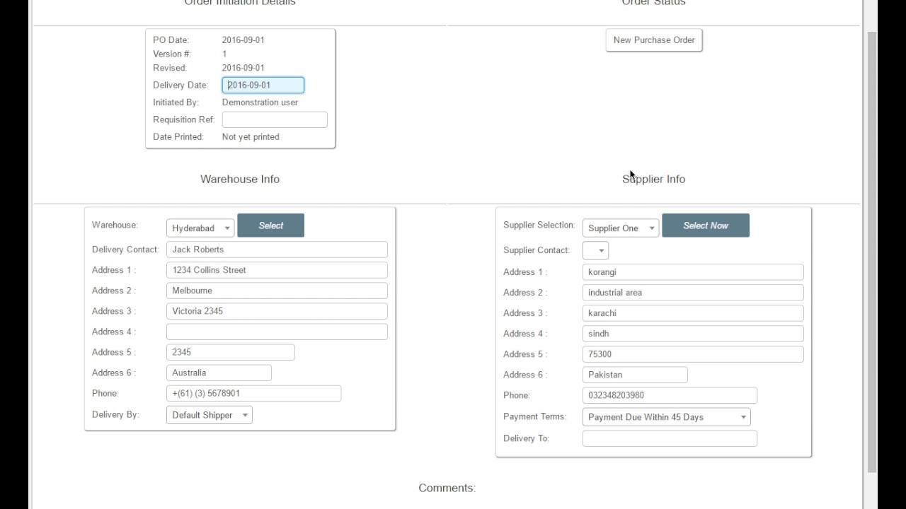 Enter Purchase Order - Web ERP - YouTube