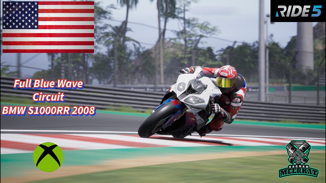 RIDE 5 - Day 2 Hotlap - Full Blue Wave Circuit - BMW S1000RR 2008 ...