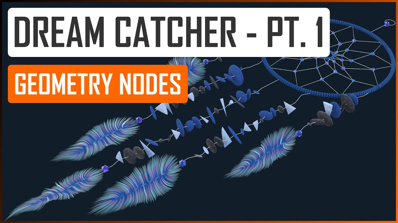 Procedural Dream Catcher (pt. 1/3) in Geometry nodes - Blender tutorial ...