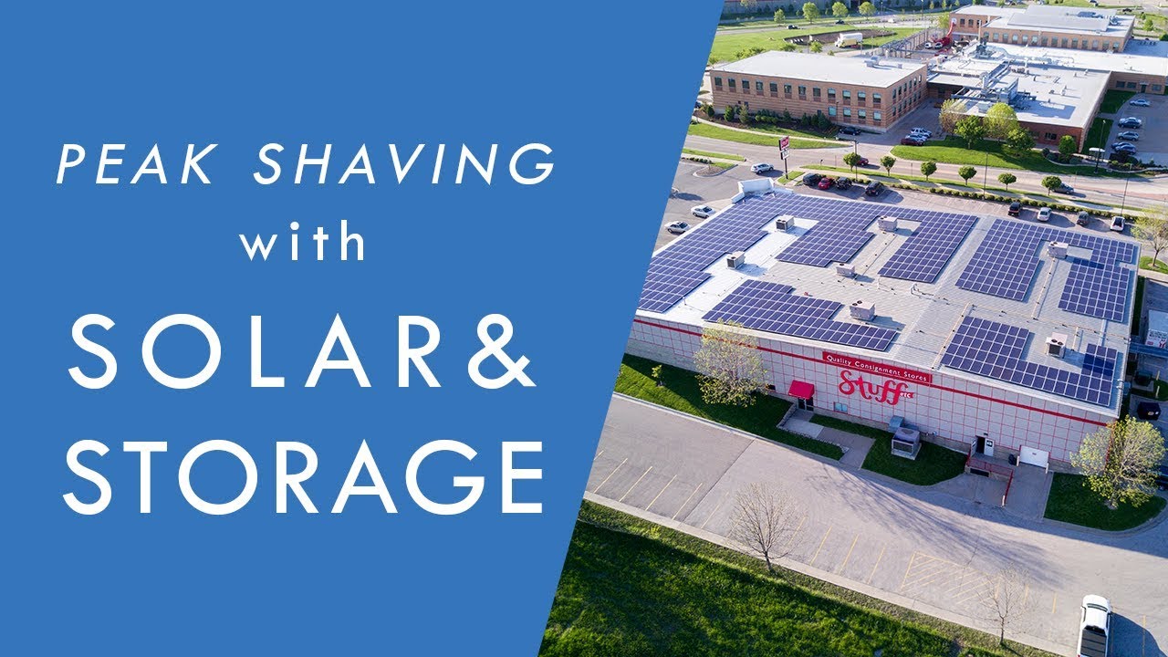 Peak shaving electricity with solar & storage - YouTube