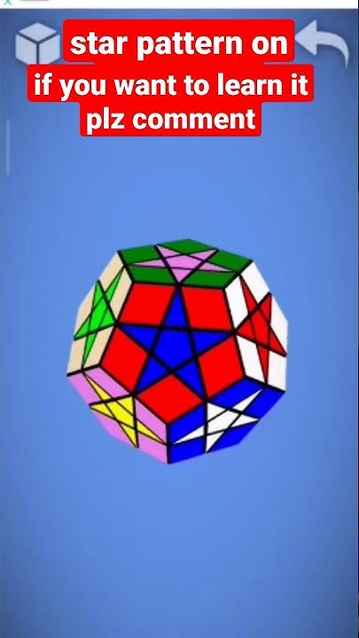 STAR PATTERN ON MEGAMINX #MEGAMINX #RANKCUBER#shorts #cubing - YouTube