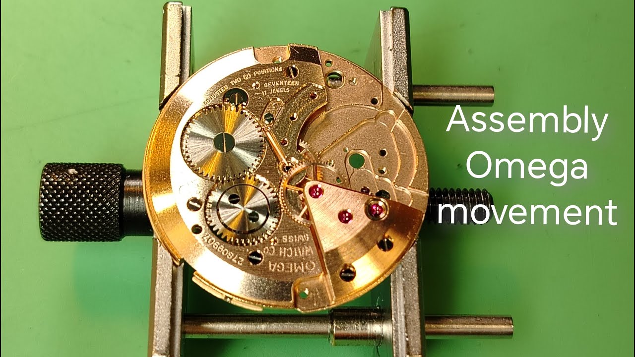 Assembling Omega movement service - YouTube