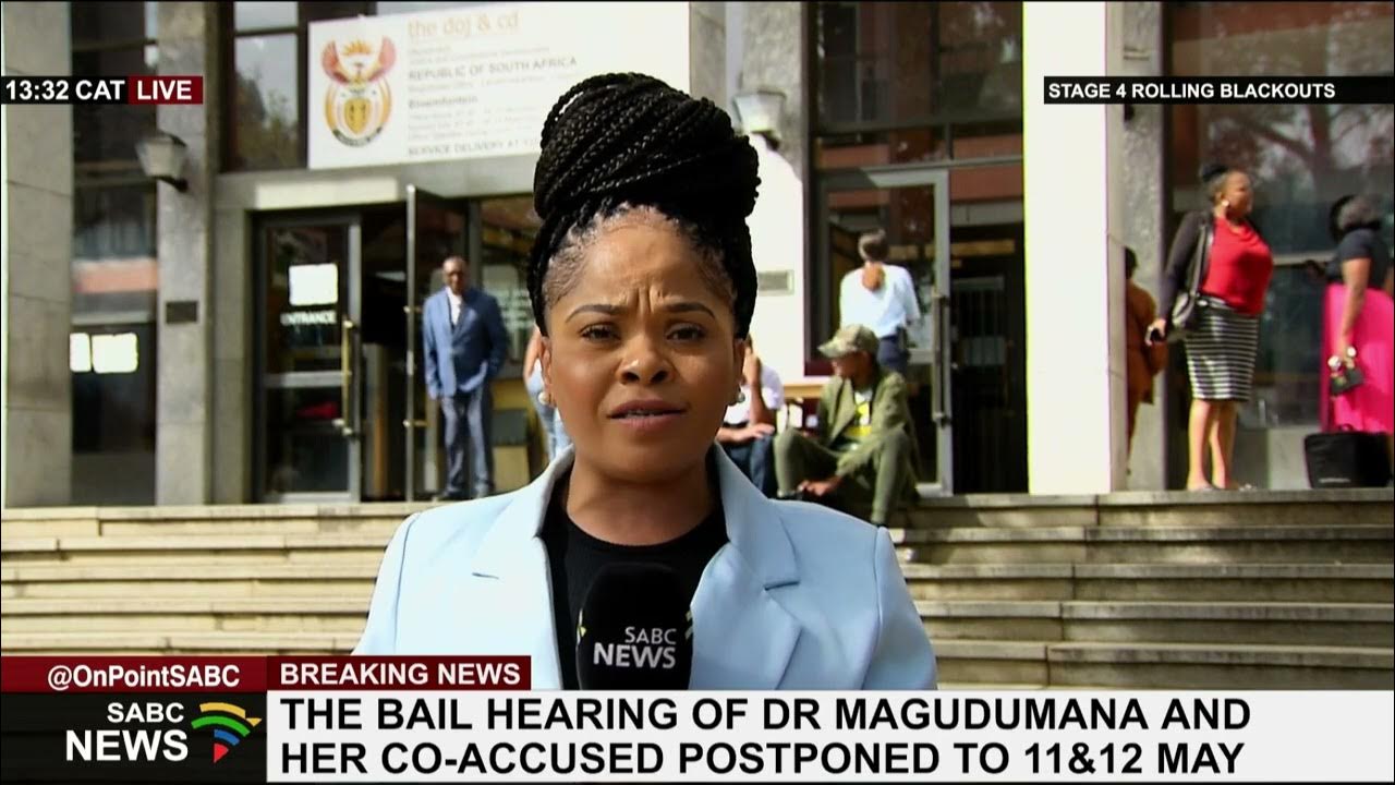 The bail hearing of Dr Magudumana and her co-accused postponed to 11th & 12th May - YouTube