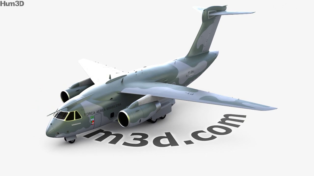 Embraer KC-390 3D model by 3DModels.org - YouTube