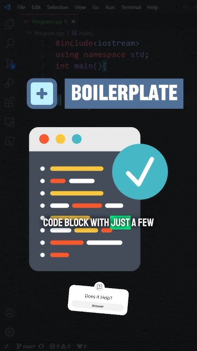 How to make a boilerplate in Vscode | VS Tips & Tricks | Part 1 - YouTube