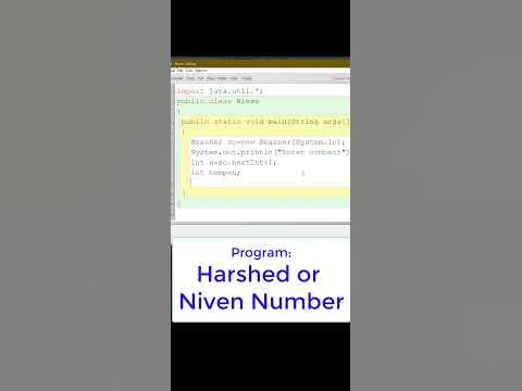 #niven number #programinjava #shorts - YouTube