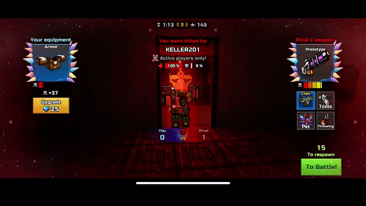 Pixel gun 3D silent school tournament - YouTube