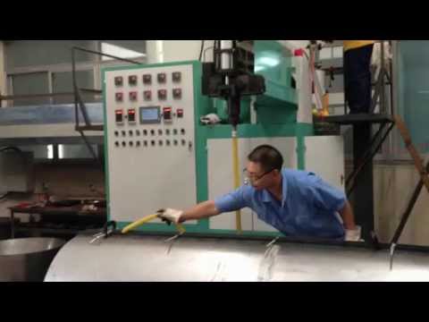 Casting large roller of PU polyurethane elastomer - YouTube