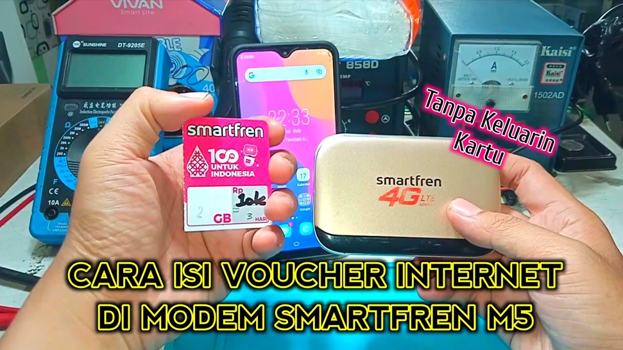 CARA MENGISI PAKET VOUCHER INTERNET DI MODEM WIFI SMARTFREN M5 _ TANPA ...