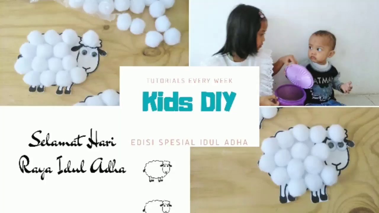 DIY domba imut |Idul adha craft - YouTube