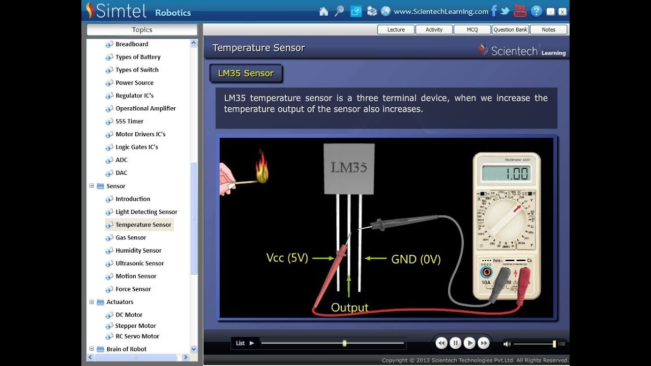 Sensor, Types of Sensor and their applications - Simtel Robotics - YouTube