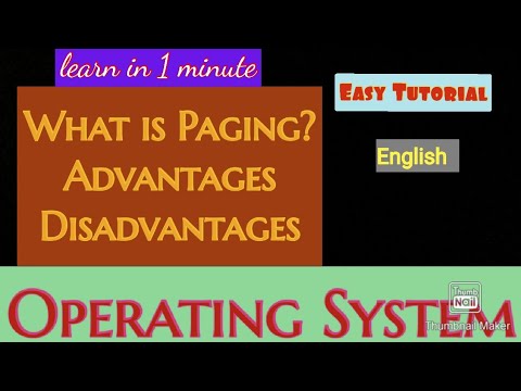 paging/advantages and disadvantages of paging/operating system/In hindi ...