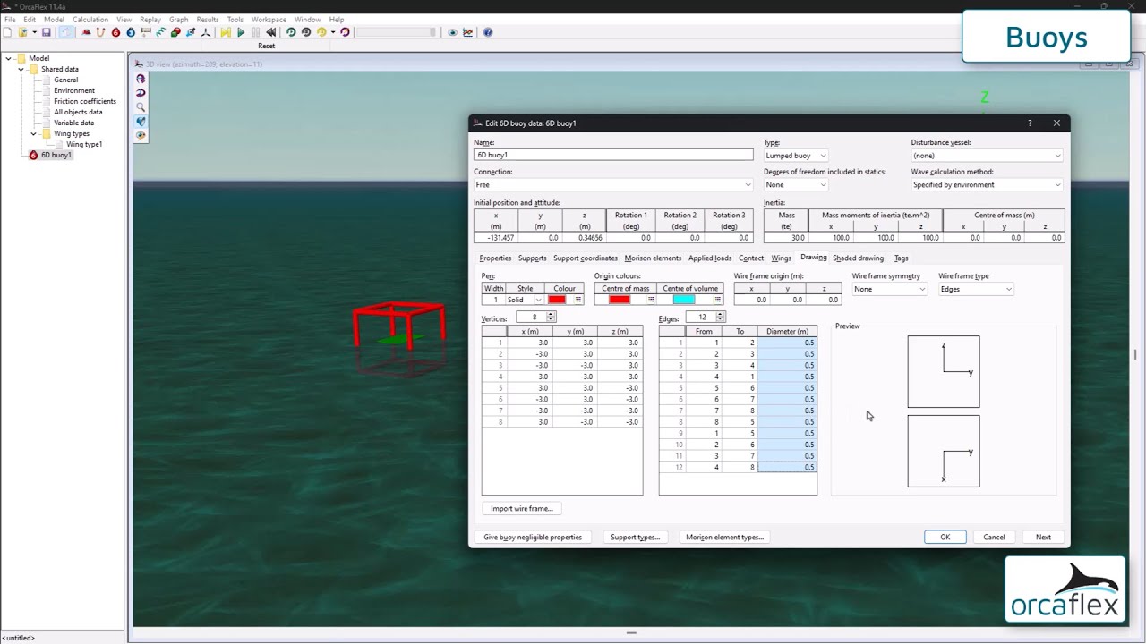 Introduction to OrcaFlex 14: the buoy object - YouTube