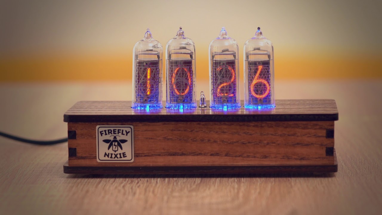 Nixie Tube Clock with Replaceable IN-14 Nixie Tubes, Motion Sensor ...
