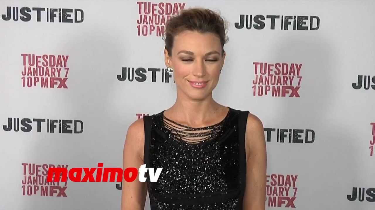 Natalie Zea FX's JUSTIFIED Season 5 Premiere Screening Arrivals ...