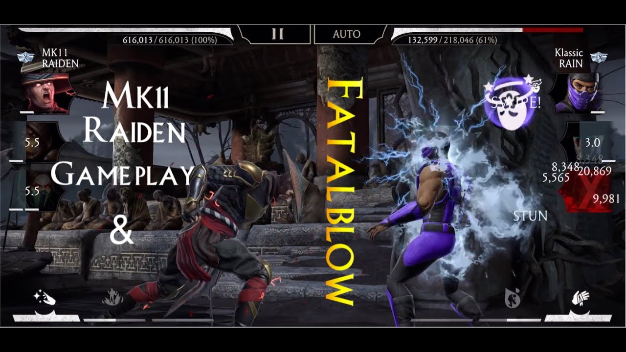 MK Mobile MK11 RAIDEN (Elder God) Gameplay And Finishing. Thunder Take ...