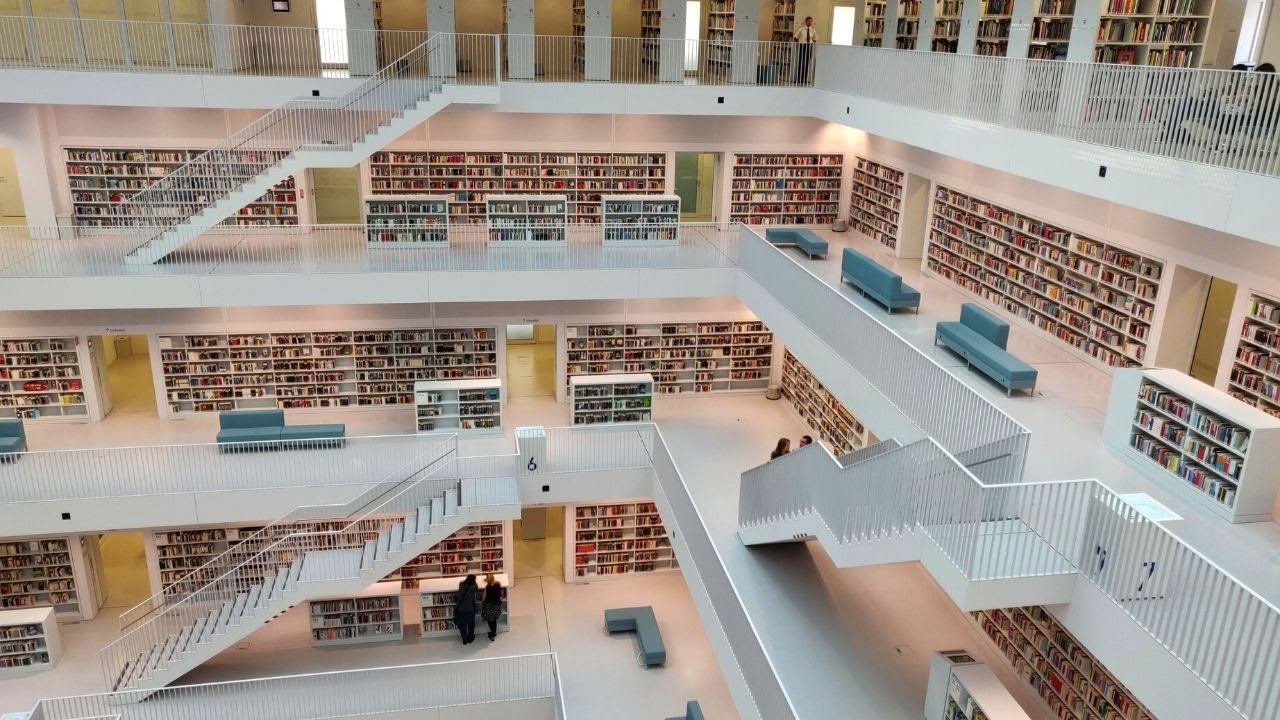 WORLD'S COOLEST LIBRARY | Stuttgart Public Library | Most Visited ...