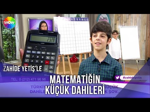 Türkiye ve dünya rekortmeni küçük dahilerden muhteşem aritmatik şov | Zahide Yetiş'le