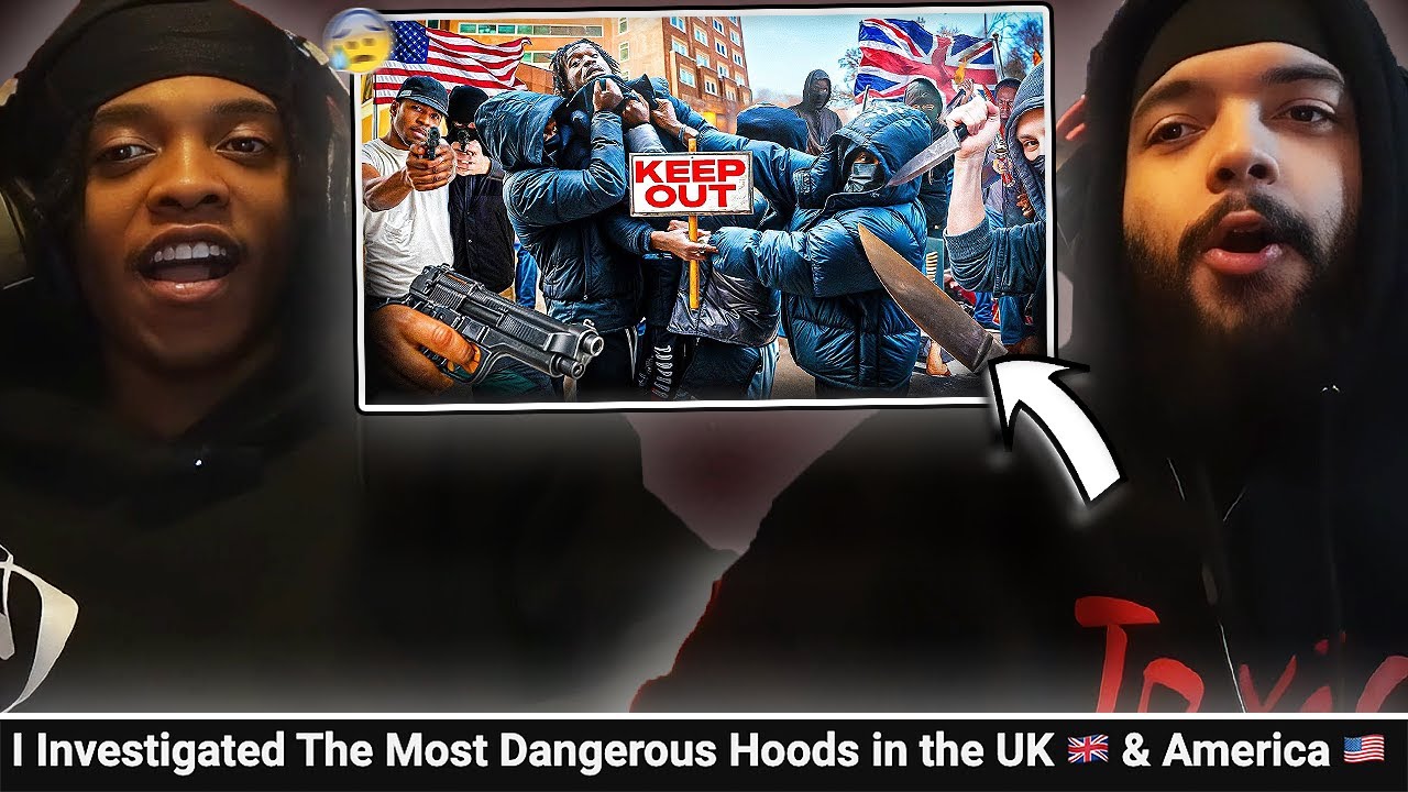 AMERICANS REACT TO THE MOST DANGEROUS HOODS IN THE UK 🇬🇧 & AMERICA 🇺🇸 ...