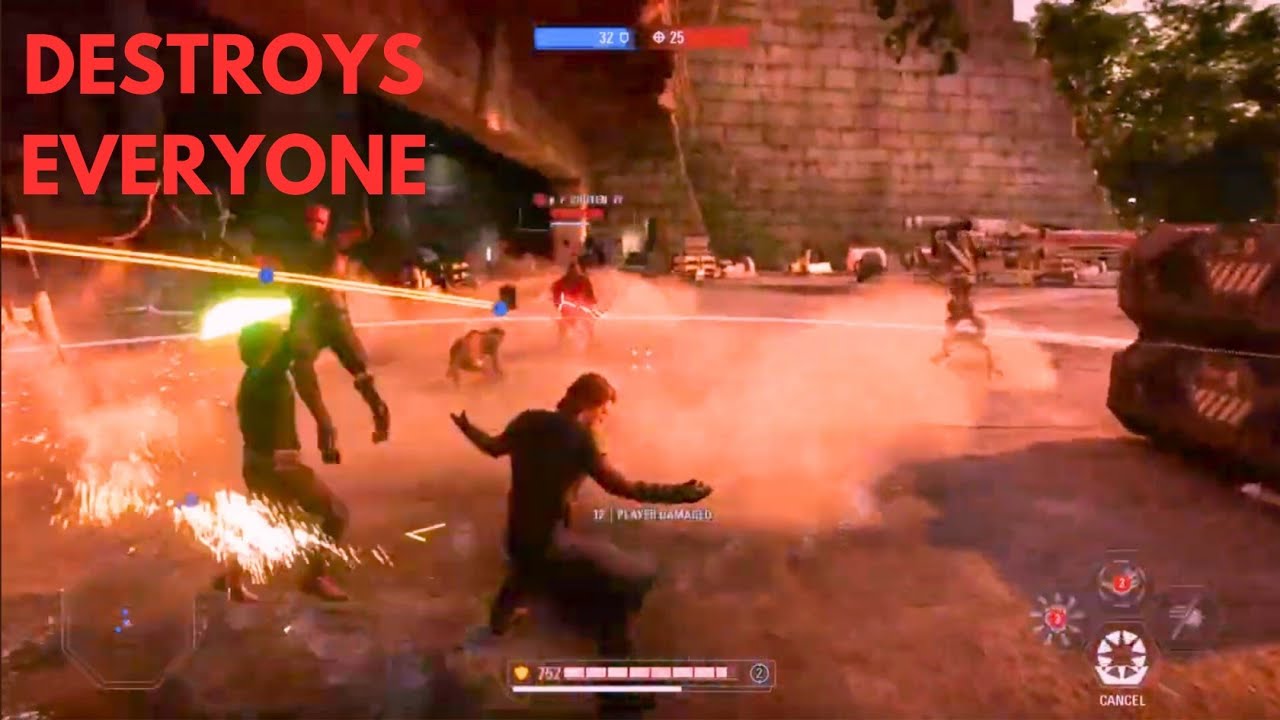 Anakin Uses Force Choke (Secret 4th Ability) Kills everyone | STAR WARS ...