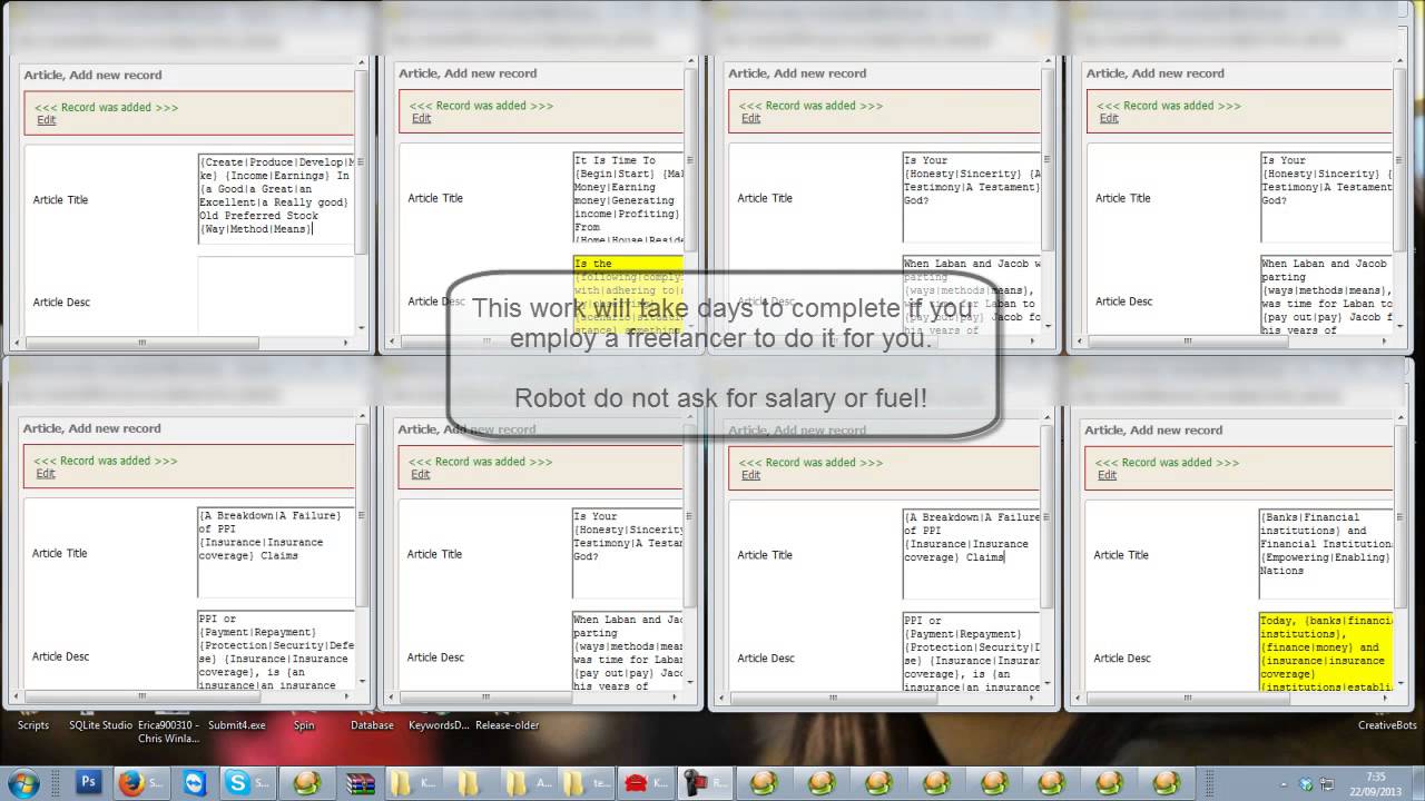 High Speed Data Entry With A Robot - YouTube
