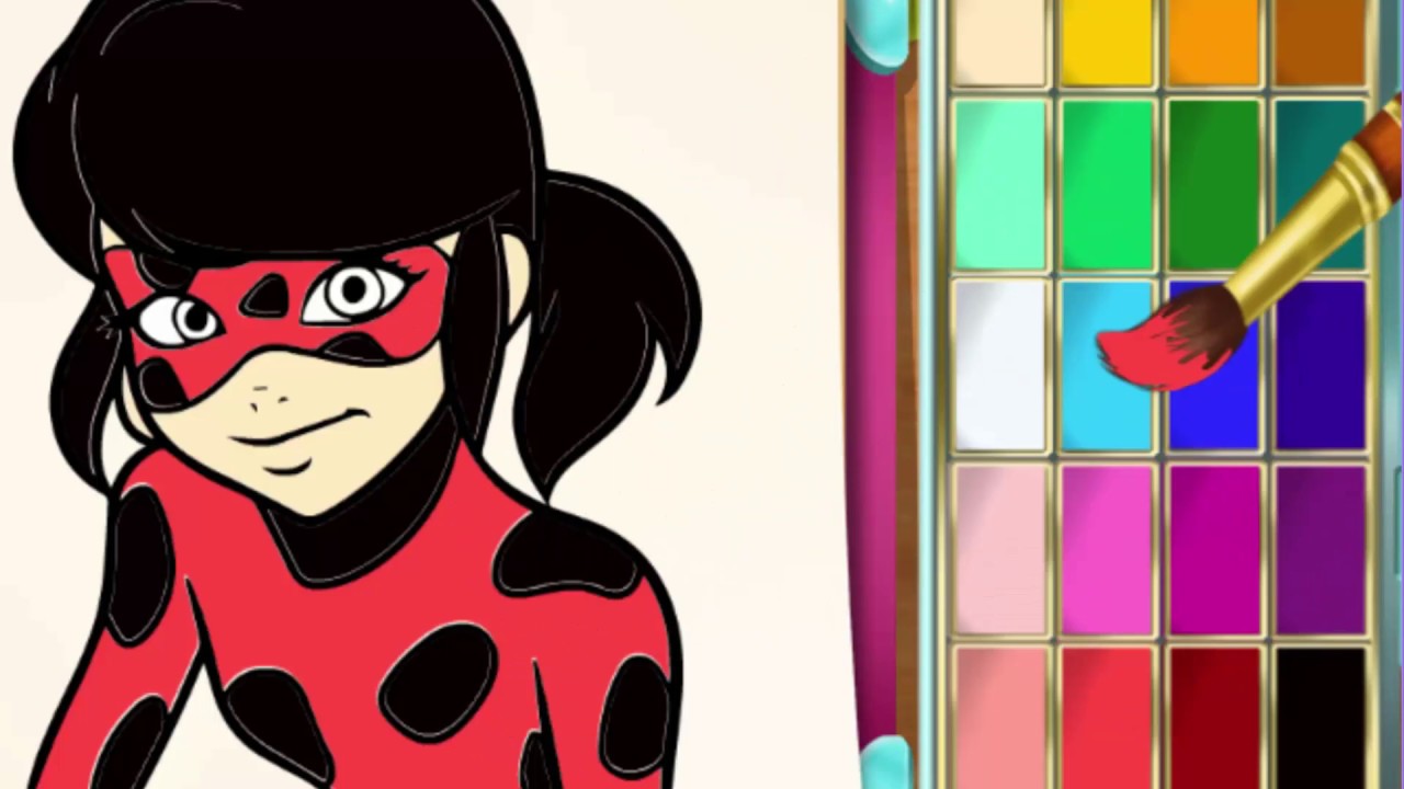 Lady Bug and Cat noir Coloring and Drawing pages for kids with ...