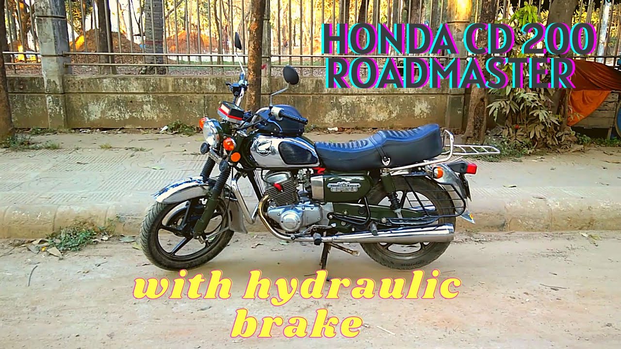 Honda Roadmaster cd 200 with hydraulic brake - YouTube