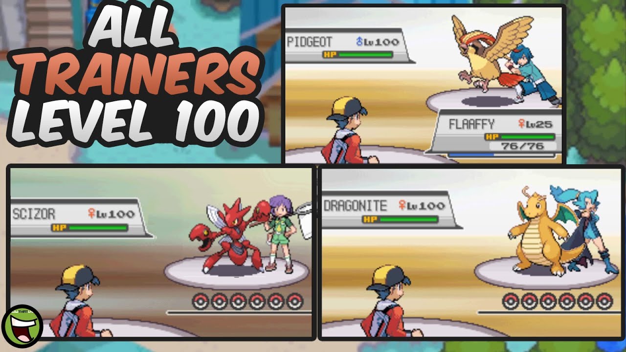 SoulSilver All Trainers are LEVEL 100 - No Items - Pokemon Challenge ...