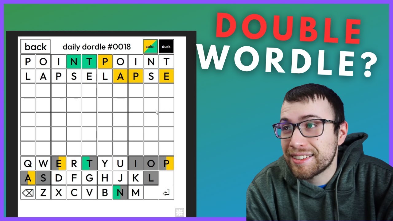 Let's Try DORDLE - Solve Two Wordles With The Same Guesses (Double ...