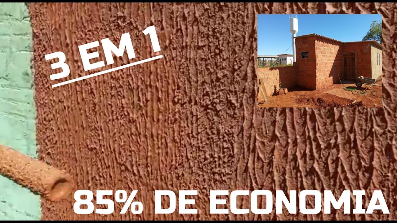 NOVA F BARATO [ REBOCO + TEXTURA+PINTURA TUDO EM UM SÓ ] pedreiro ninja ...