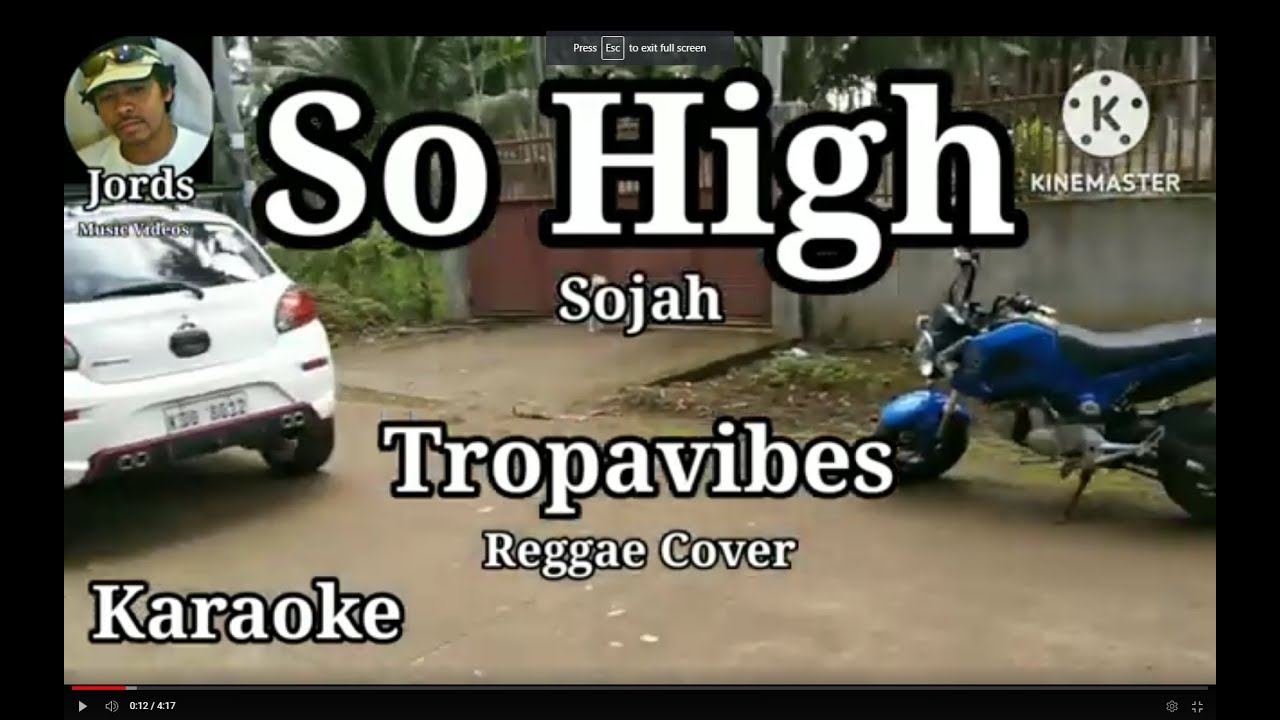 So high - Sojah || Karaoke || Tropavibes cover - YouTube