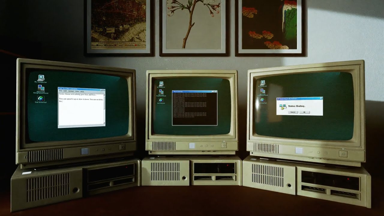 Old Computer Monitor Screen Mockup - After Effects Template - YouTube